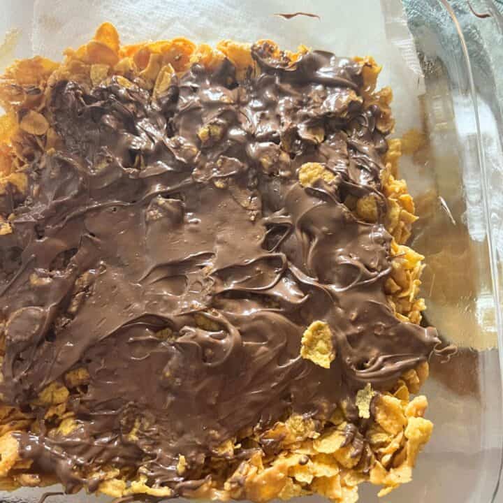 No-Bake Peanut Butter Corn Flake Bars - Recipe Diaries