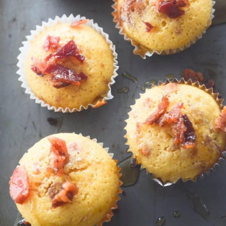 Maple-Bacon Cornbread Muffins - Recipe Diaries