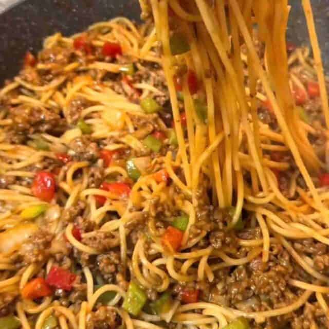 Dirty Spaghetti Tiktok Recipe (Viral) - Recipe Diaries